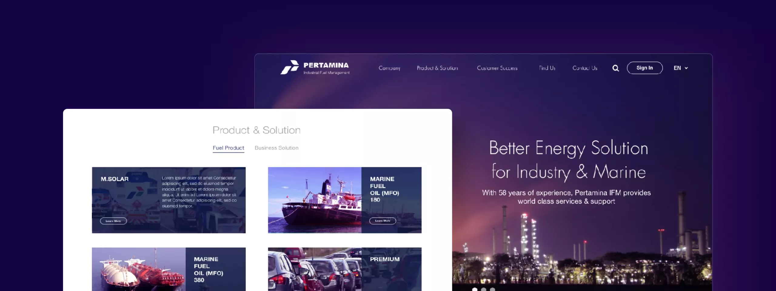 Web Profiling IFM Pertamina - Badr Interactive